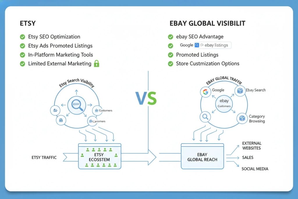 Etsy vs eBay 2026: Which Marketplace Is Better for Sellers?